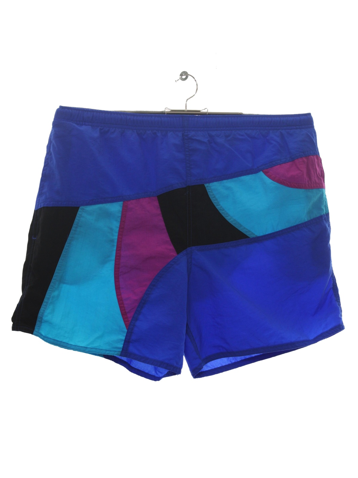 Vintage 1990s Swimsuit Swimwear 90s Surf Odyssey Mens Cobalt Blue