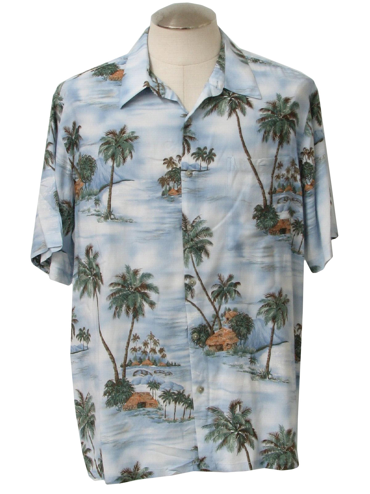 1990s Hawaiian Shirt Croft And Barrow 90s Croft And Barrow Mens