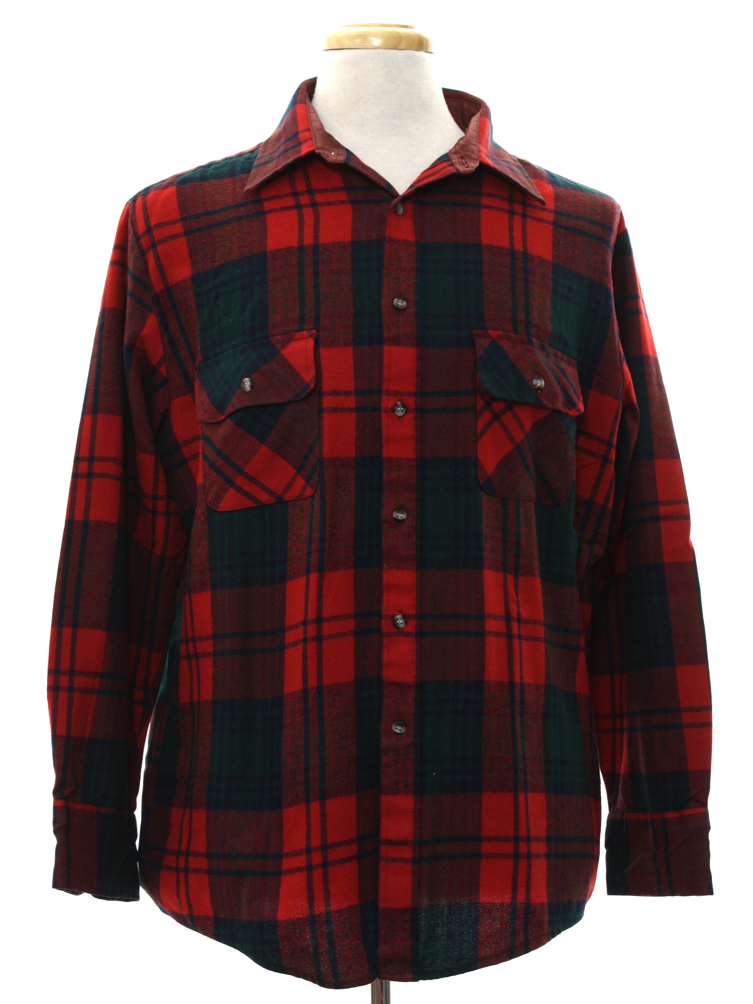 Vintage 1980s Shirt 80s Northwest Territory Mens Red Background